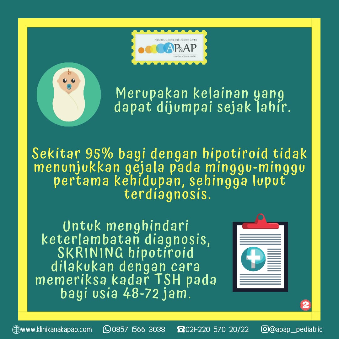 MEMPERINGATI HARI TIROID DUNIA – HIPOTIROID – Klinik Anak AP&AP Jakarta